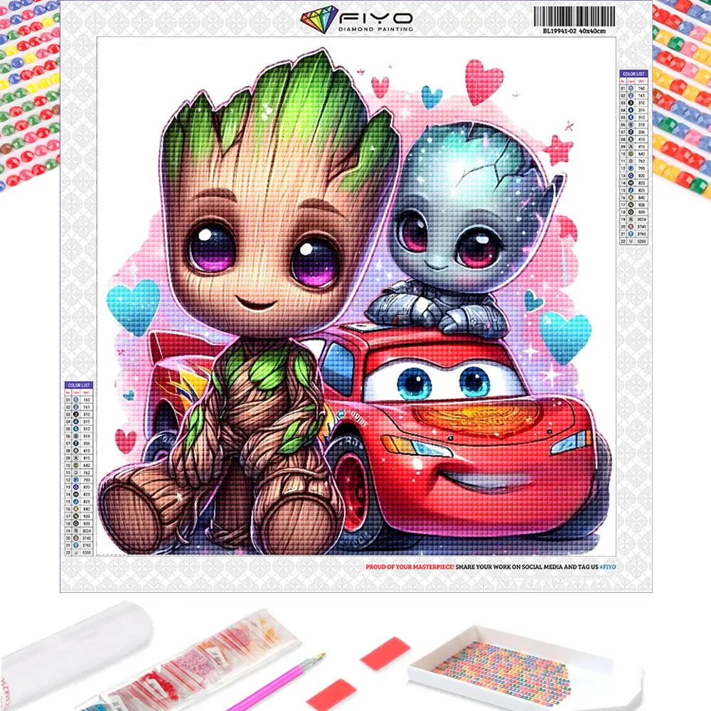Disney-Diamond-Painting-Groot-New-2024-Full-Diamond-Mosaic-5D-DIY-Cross ...