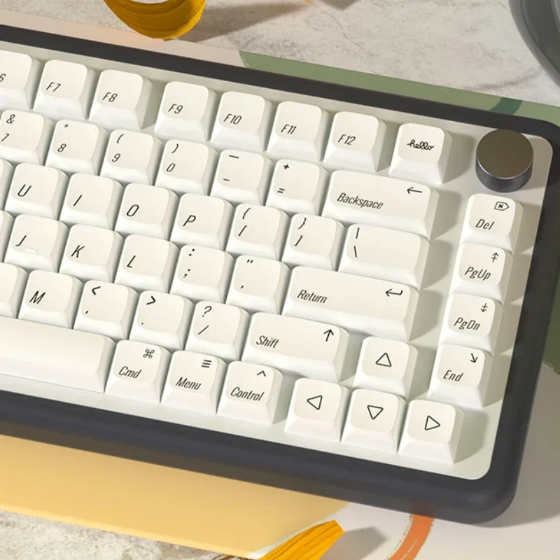 White-Keyboard-Keycaps-Cute-Key-Caps-Mechanical-Keyboard-Caps-English ...