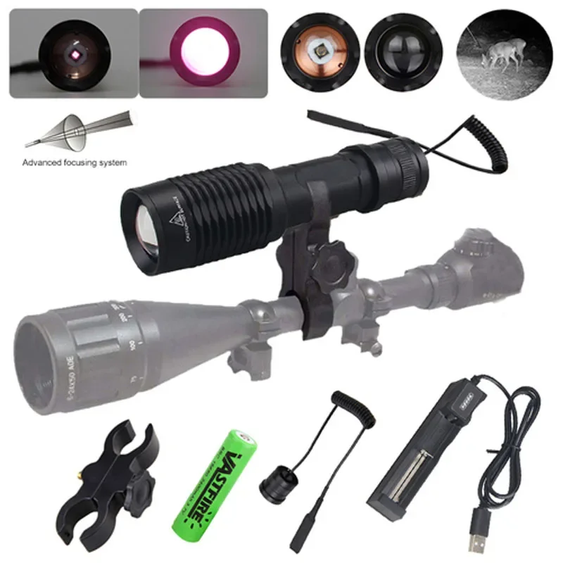 850nm-940nm-Infrared-Night-Vision-Zoomable-Flashlight-LED-Waterproof ...