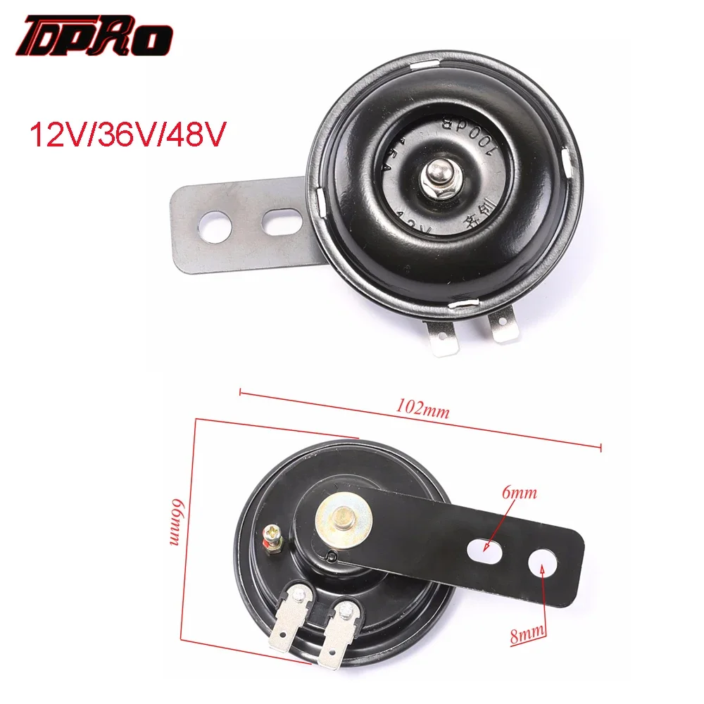 TDPRO-12V-36V-48V-Audio-Motorcycle-Horn-Warn-Loud-100db-105db-Trumpet ...