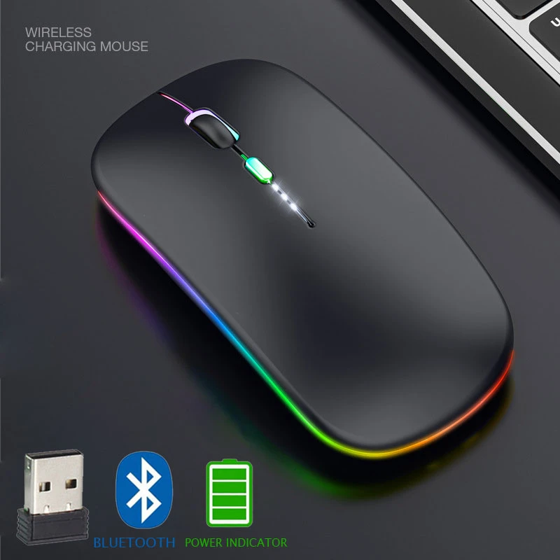 Bluetooth 5.0 Wireless Mouse For Laptop Computer Pc Macbook Gaming ...