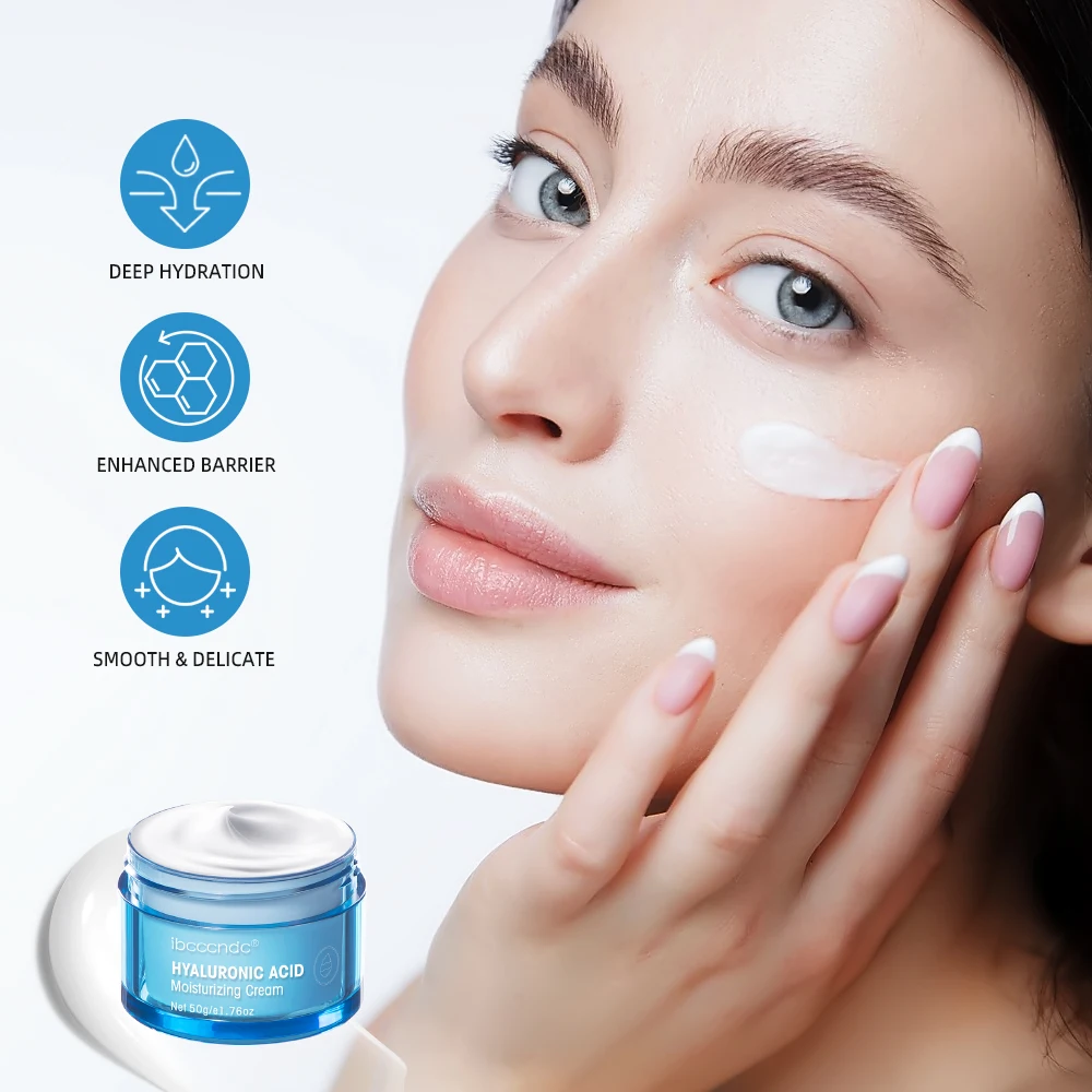 New Hyaluronic Acid Hydrating Face Moisturizer Gel-Cream To Hydrate and ...