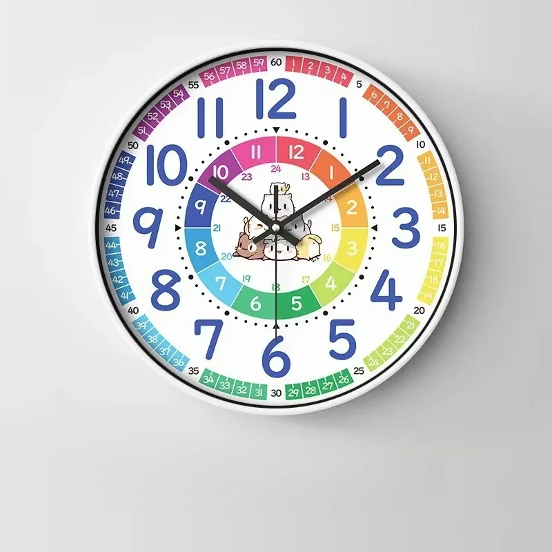 New 8/10/12/14 Inch Round Wall Clock Modern Design Silent Timepieces ...