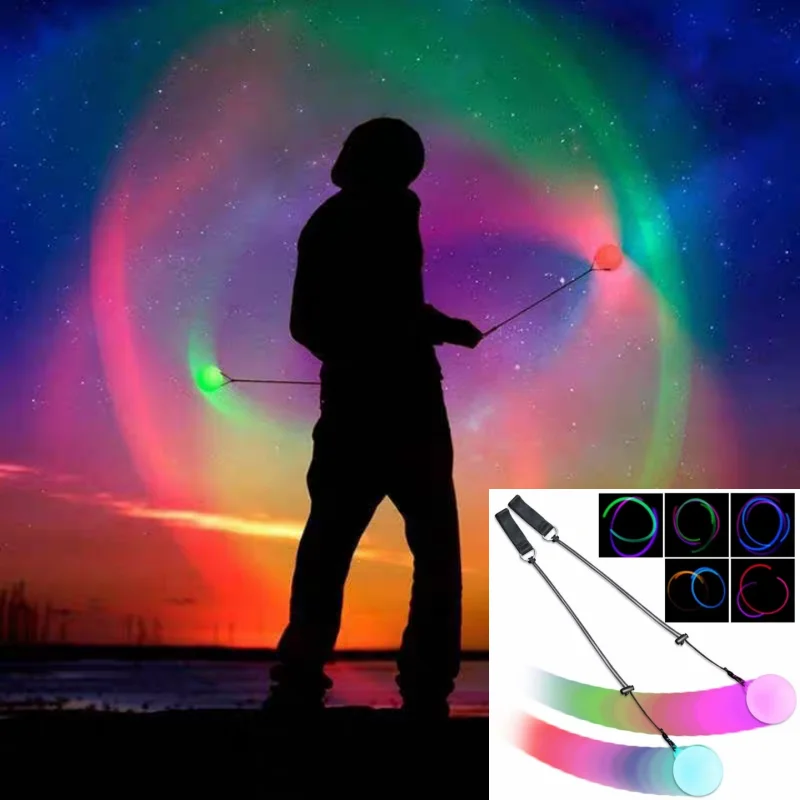 LED for Belly Dance Accessory POI Ball Luminous Ball Dance Fitness ...