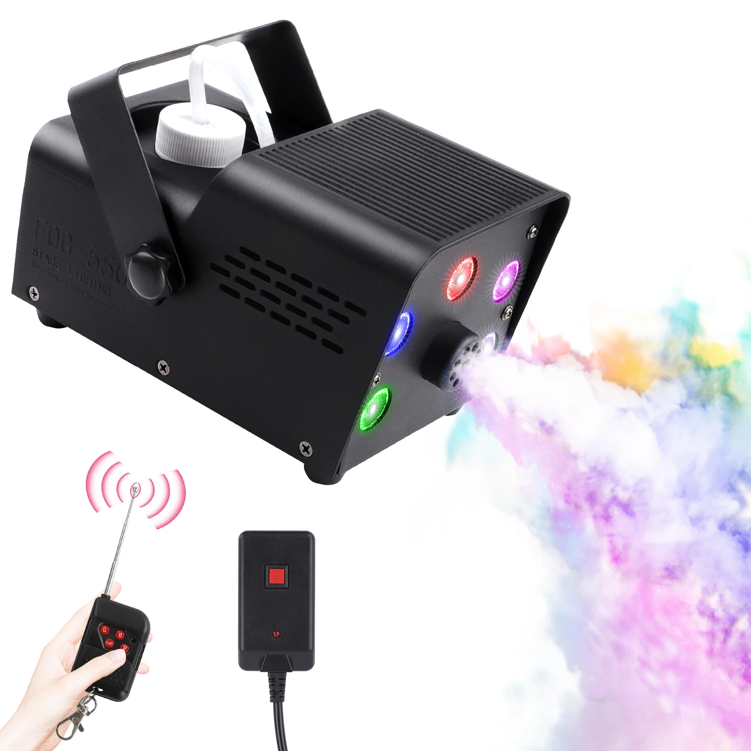 Yiflamefly-550W-Fog-Machine-With-Colorful-5PCS-RGB-LED-Stage-Light ...