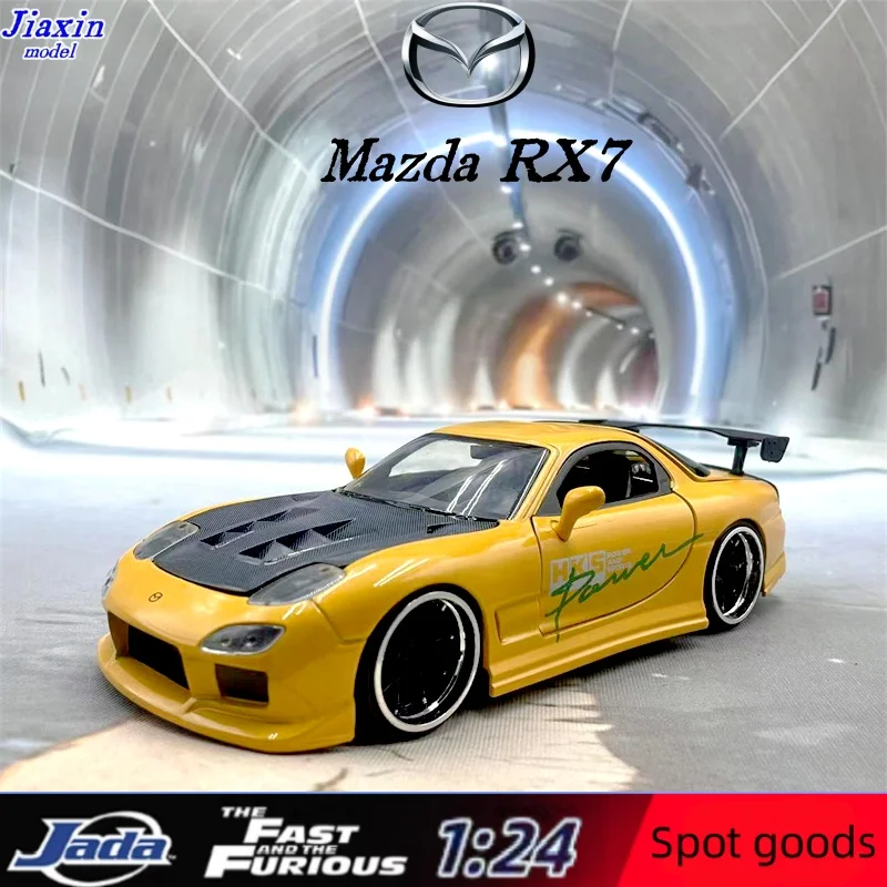 jada1/24 Fast and Furious Tang boss riding Mazda RX7 alloy model ...