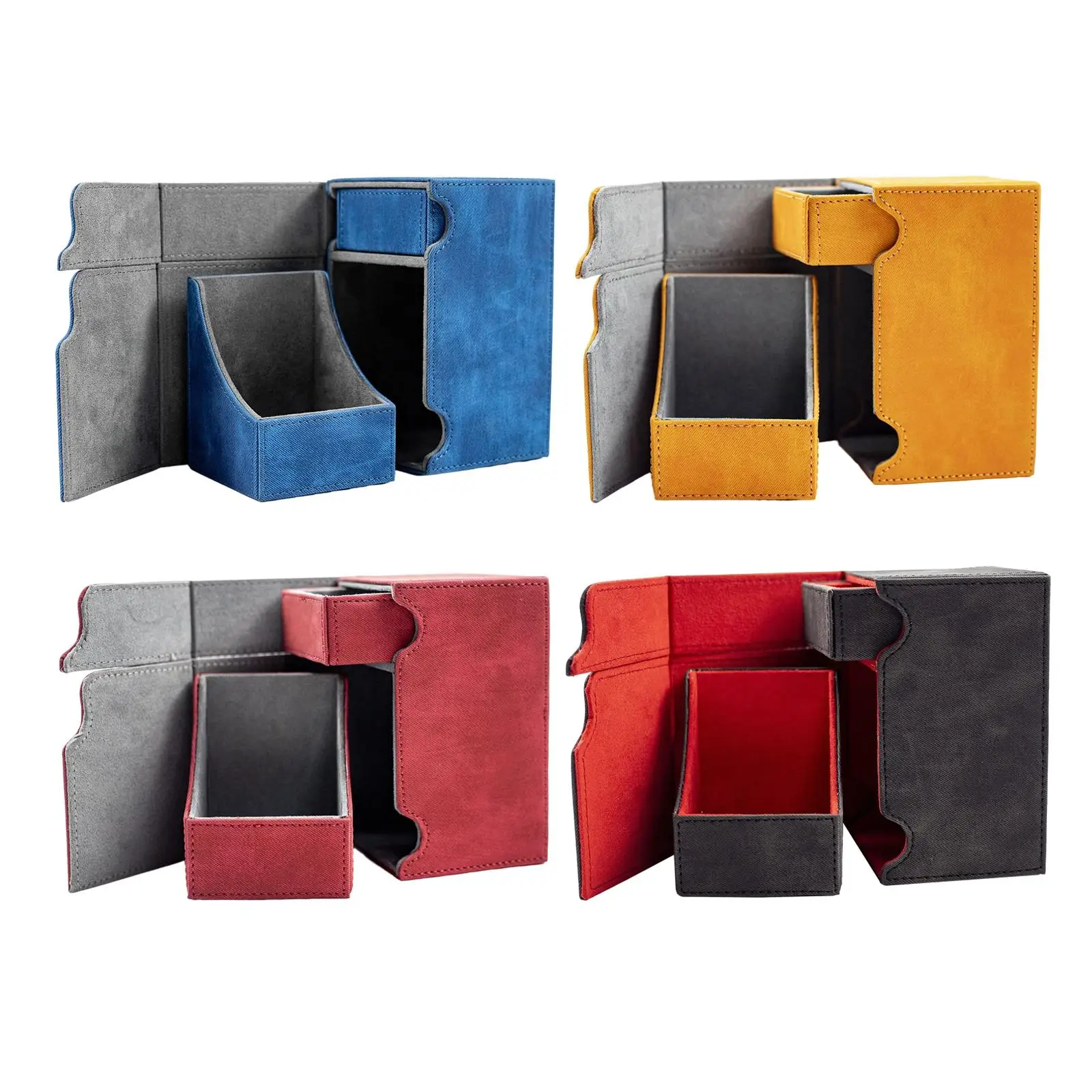 Trading-Card-Deck-Box-for-100-Cards-Container-Gaming-Card-Holder-for ...