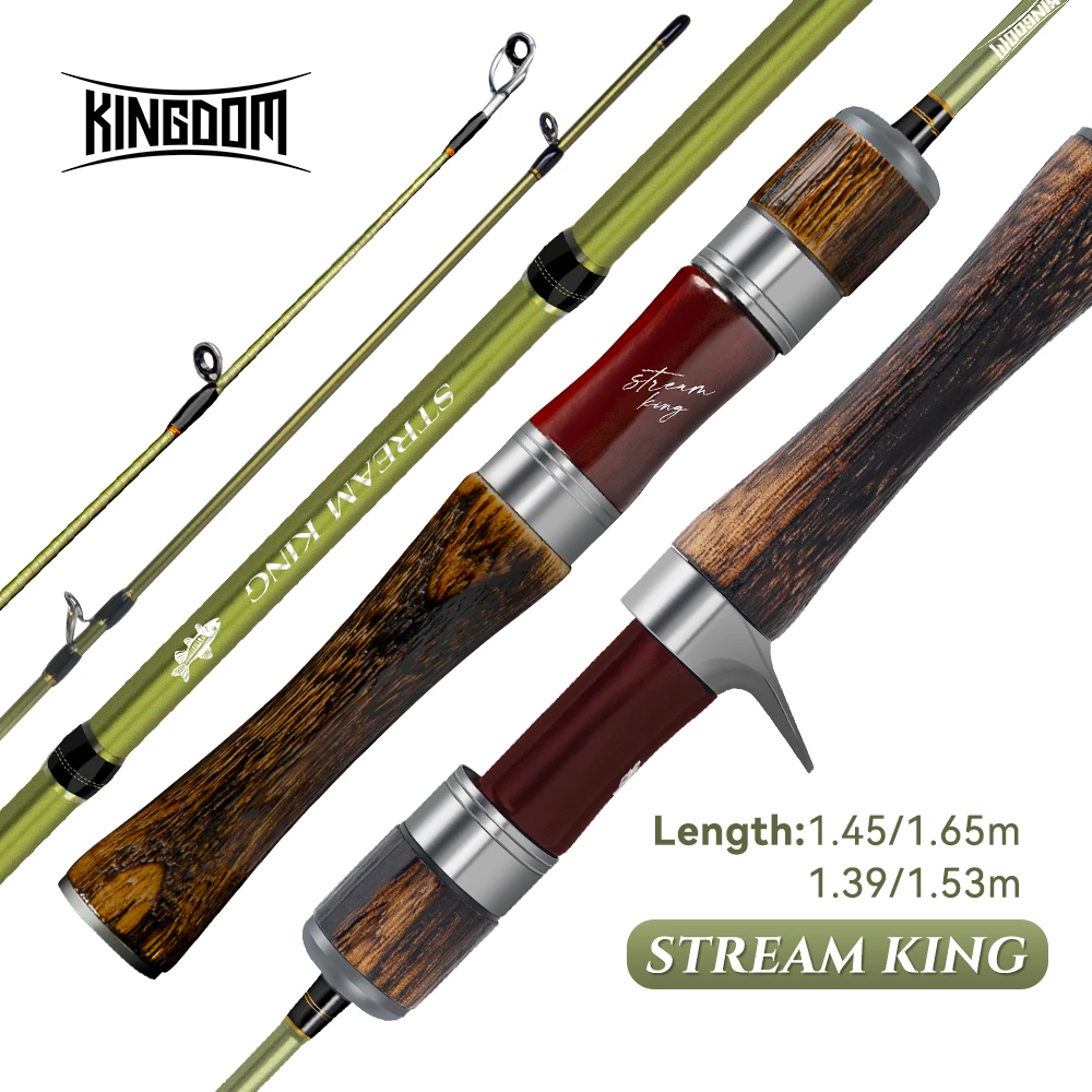 Kingdom STREAM KING Ultralight Carbon Rods MF Action Spinning Casting ...