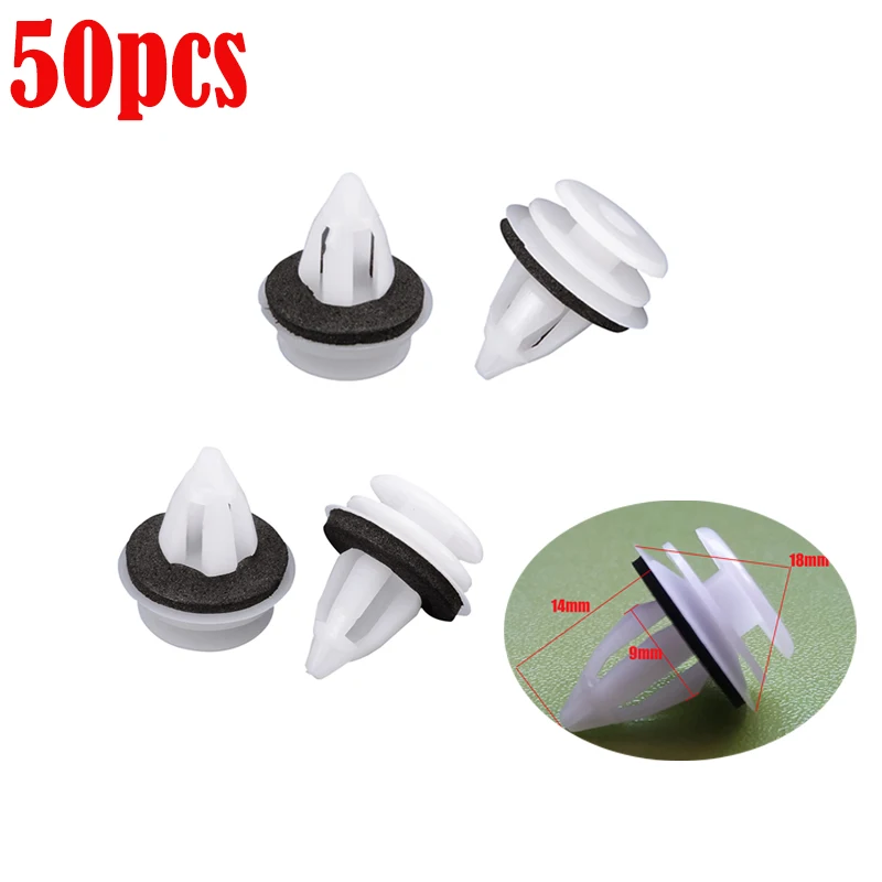 50pcs Plastic Rivets Clip for BMW E46 E53 E90 E91 E70 E71 E83 Car Door ...