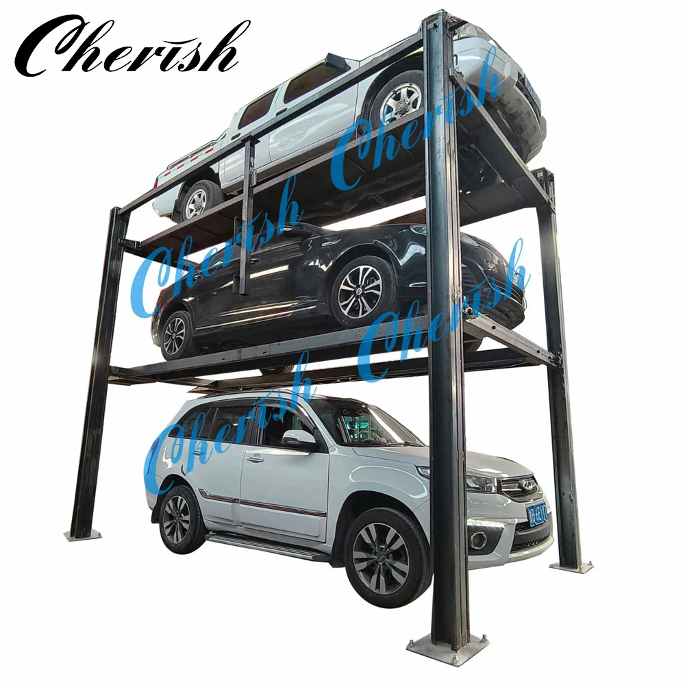 Customize-Products-Hot-Sale-Vehicles-Stacker-Lift-Four-Post-Vertical ...
