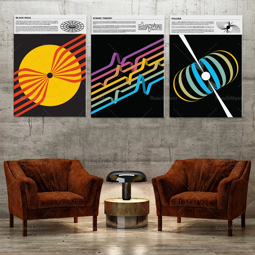 String-theory-art-theoretical-physics-posters-pulsar-astrophysics ...
