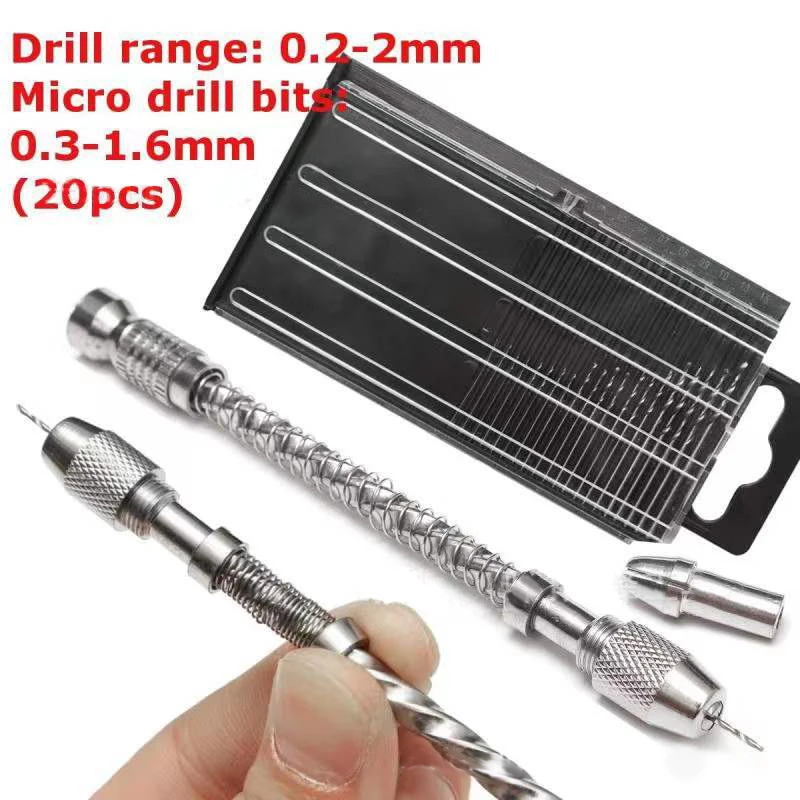20/25-Piece High-Precision Micro Drill Bits Set - 0.3-3.0mm PCB Circuit ...