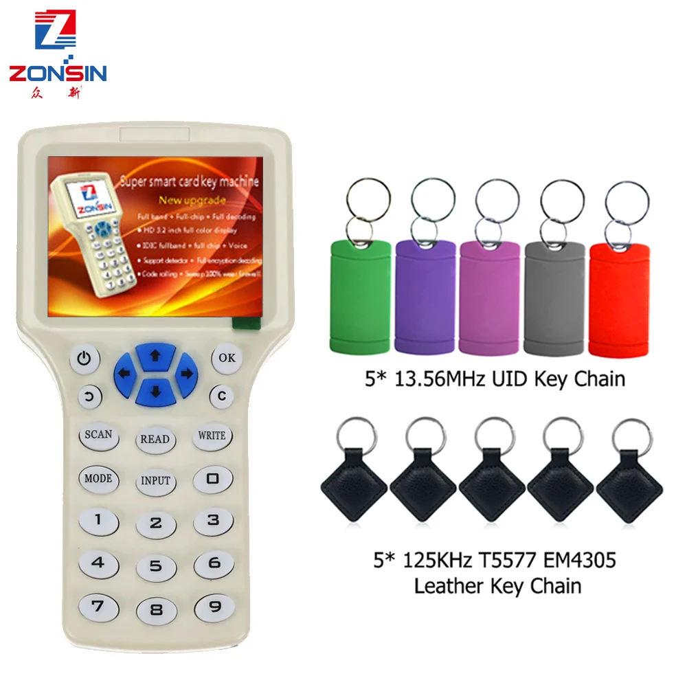 English-Frequency-RFID-Copier-Duplicator-125KHz-Key-fob-NFC-Reader ...