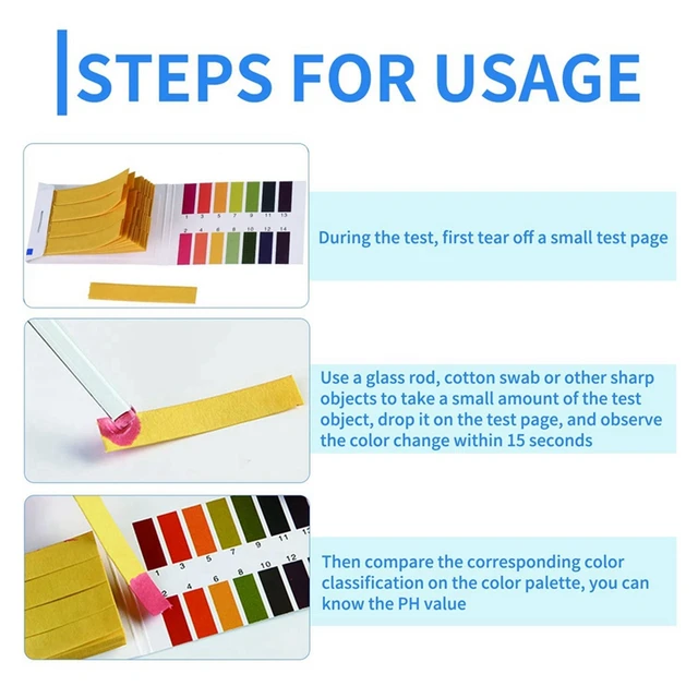 PH Test Strips 80 PCS Universal Litmus Paper (pH 1-14) To, 53% OFF