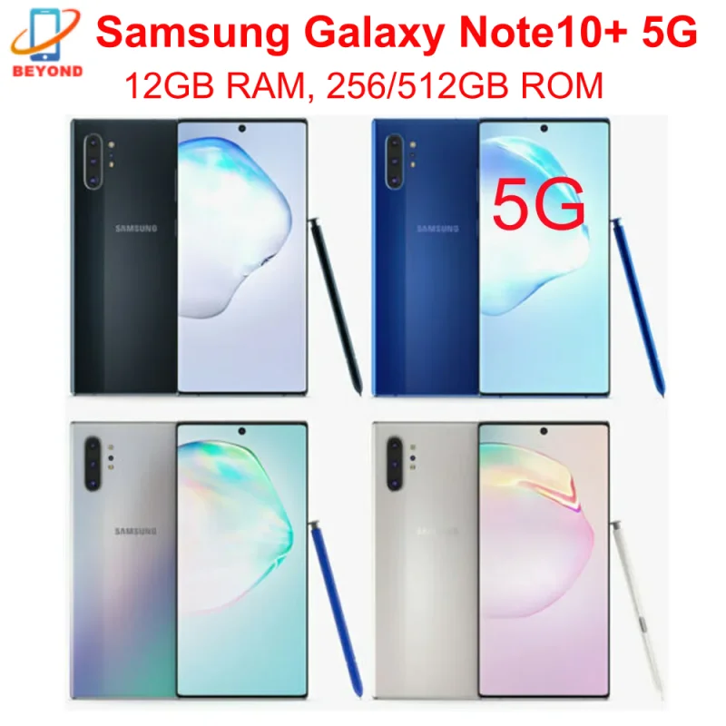 Samsung Galaxy Note10+ Note10 Plus 5G N976U1 N976B N976N 256/512GB ROM ...
