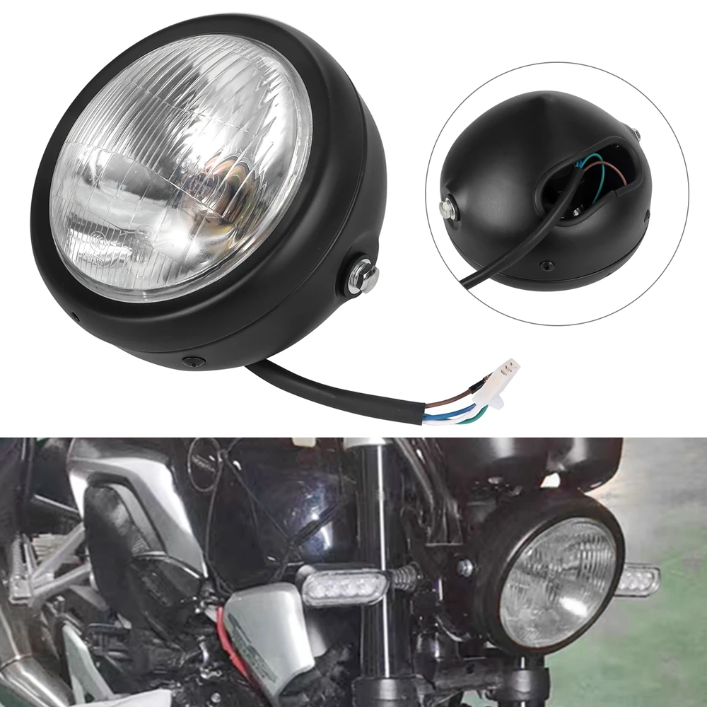 Retro Motorcycle Headlights Modified Universal 12V High Low Beam ...