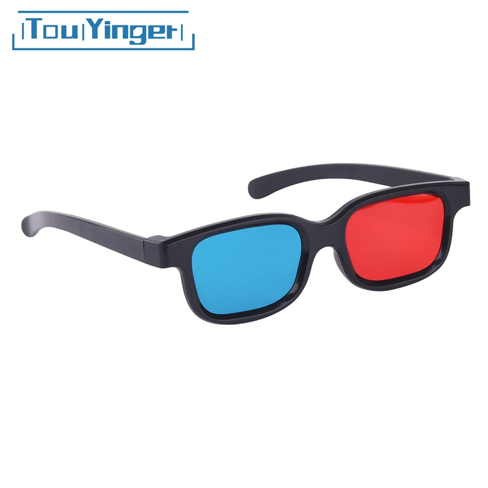 Gafas dimensionales 3D rojas y azules de alta calidad para cine en casa ...