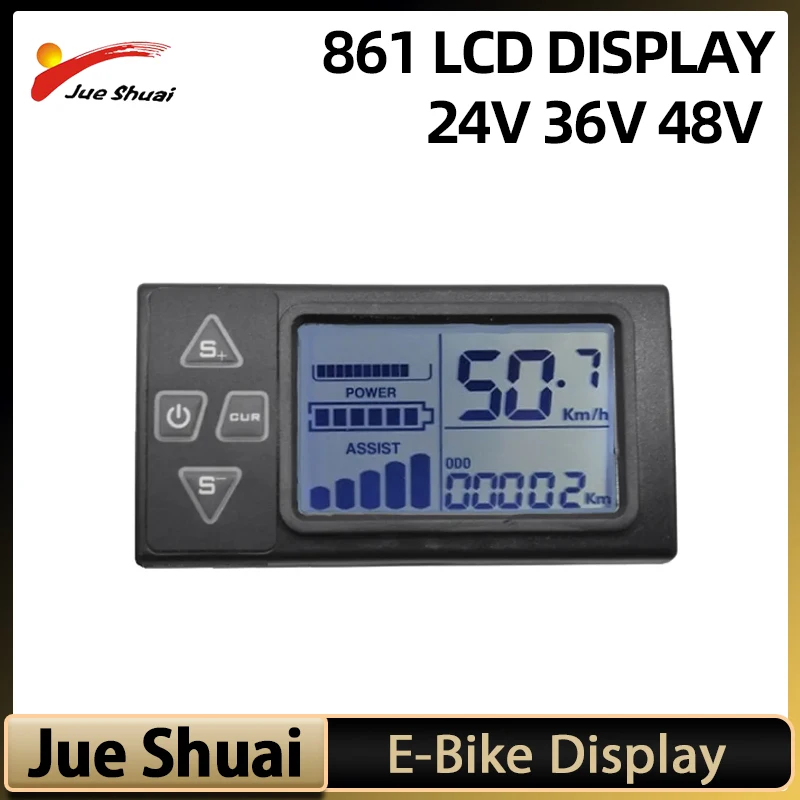 861-Electric-Bike-Display-24V-36V-48V-Ebike-E-bike-LCD-Display-Computer ...