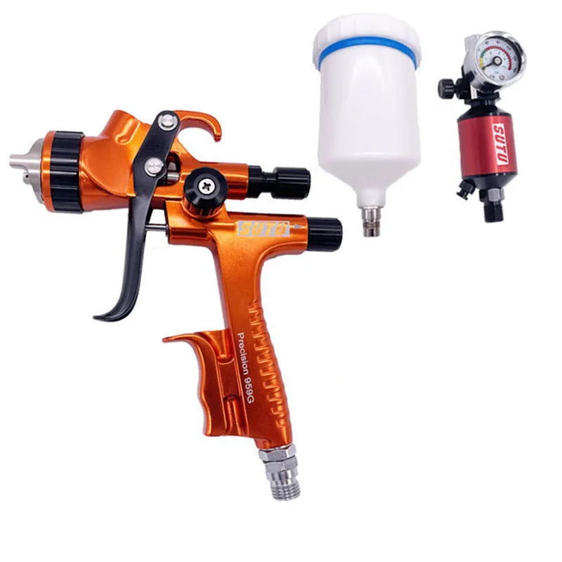 SUTU Spray Gun Water Based Air Spray Gun 1.3MM Nozzle Painting Guns ...