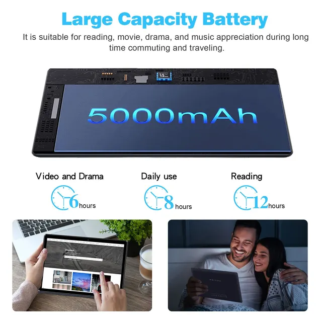 PRITOM Android 10 Tablet 10.1 Inch 2GB RAM 32GB ROM Quad Core Processor ...