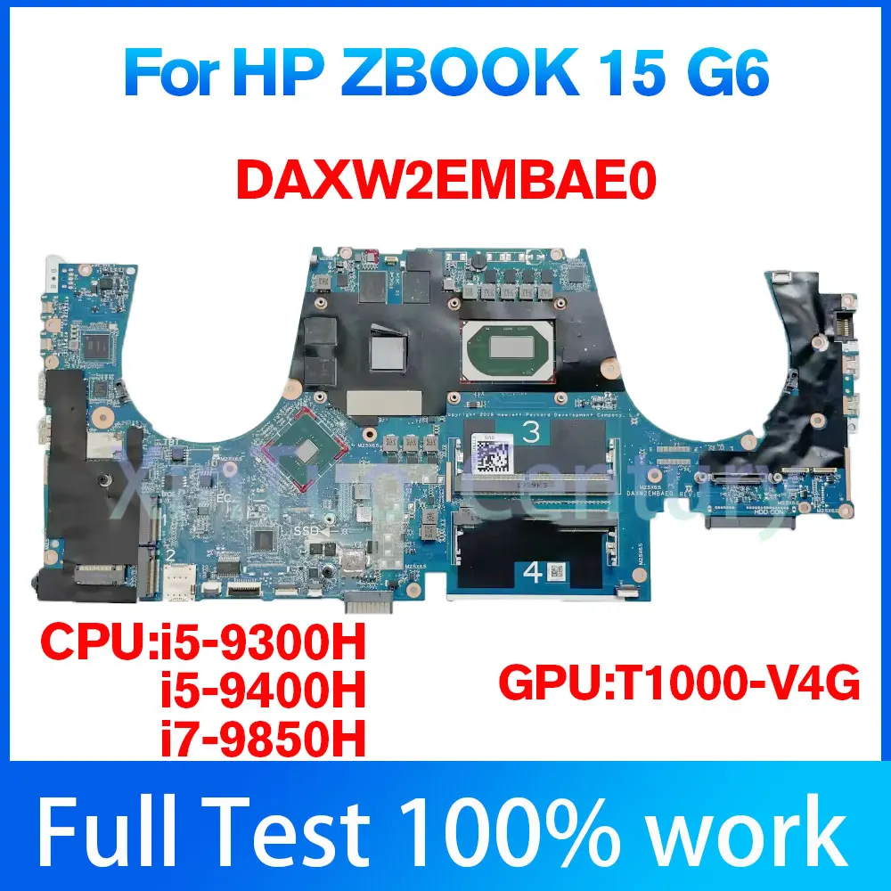 For-HP-ZBook-15-G6-Laptop-Motherboard-DAXW2EMBAE0-With-i5-i7-9th-CPU ...