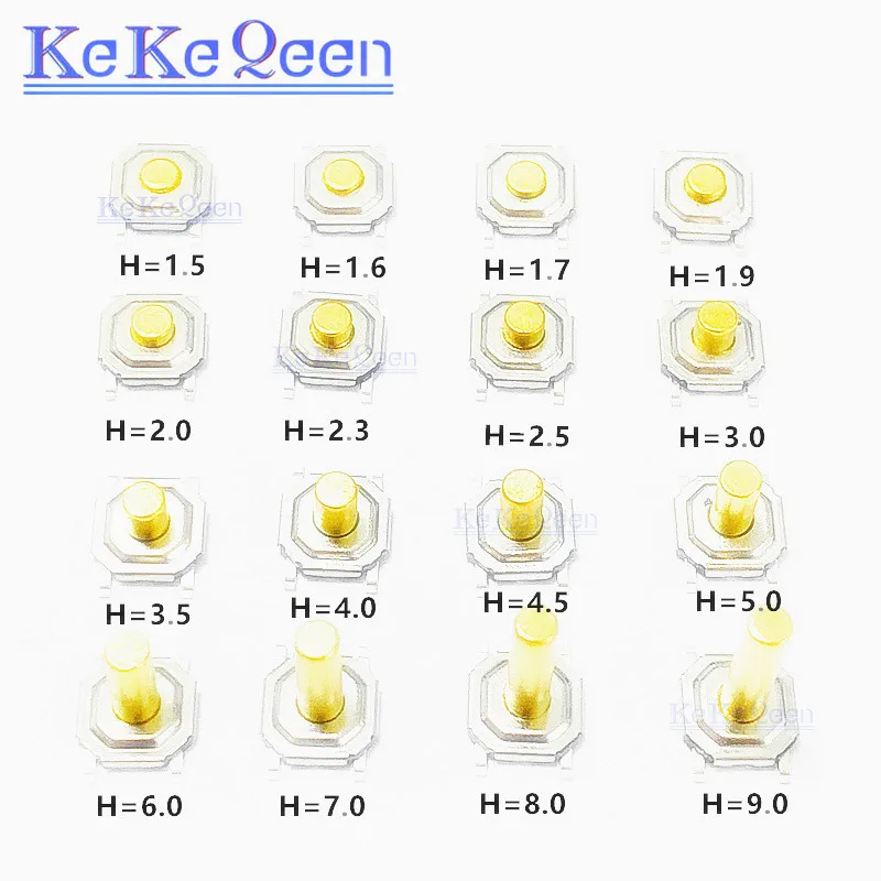 50PCS-SMD-Tactile-Tact-Push-Button-Micro-Switch-4-4-1-5MM-9MM-4X4X1-5MM ...