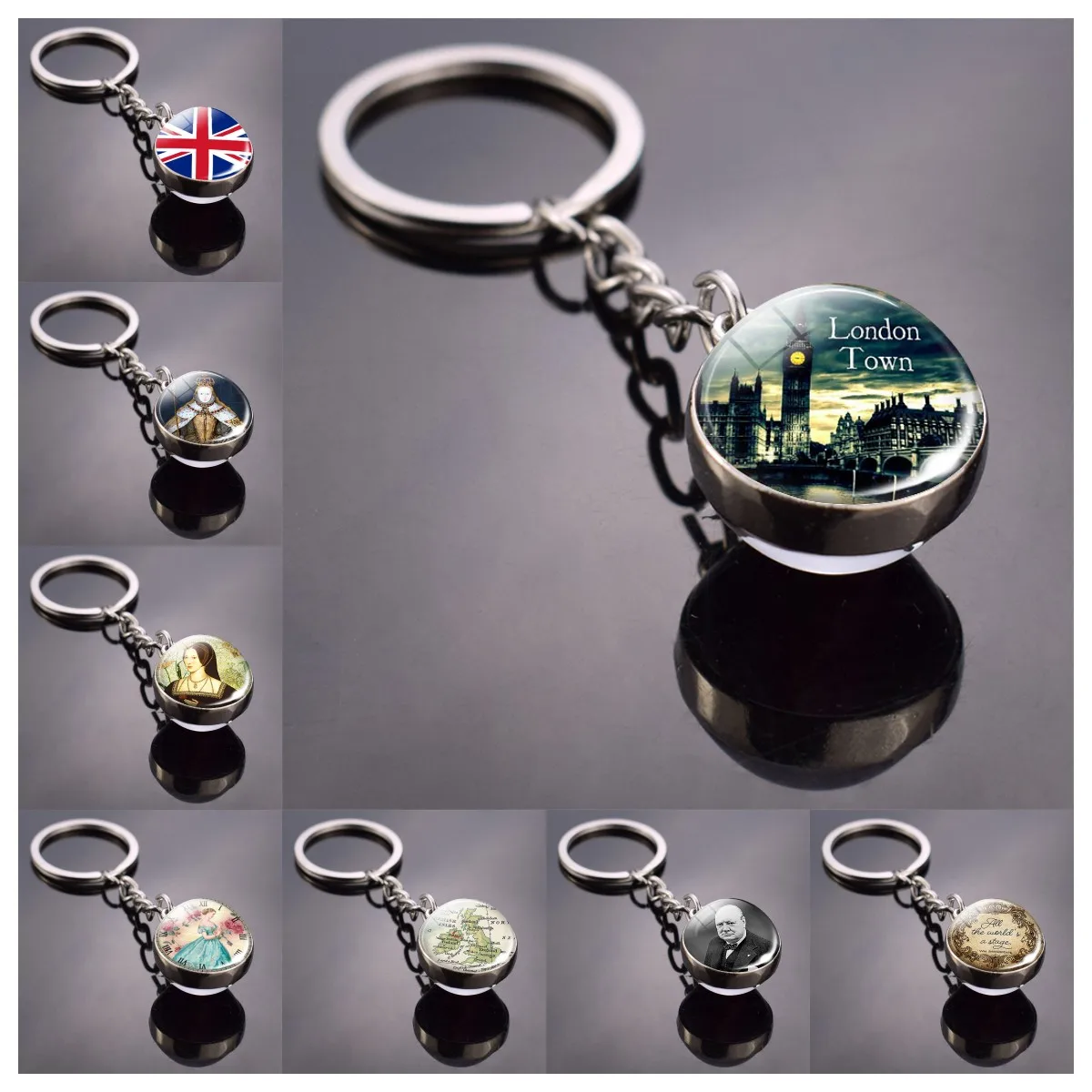 British-London-Keychain-England-Big-Ben-Souvenir-Gift-United-Kingdom ...