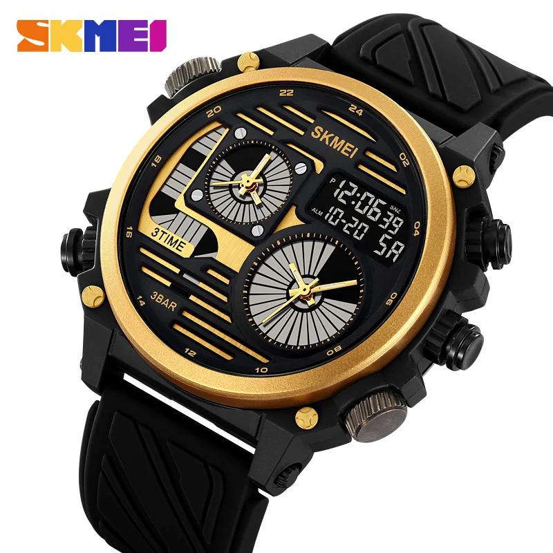 SKMEI-2202-LED-Light-Stopwatch-Waterproof-Wristwatches-Alarm-Creative ...