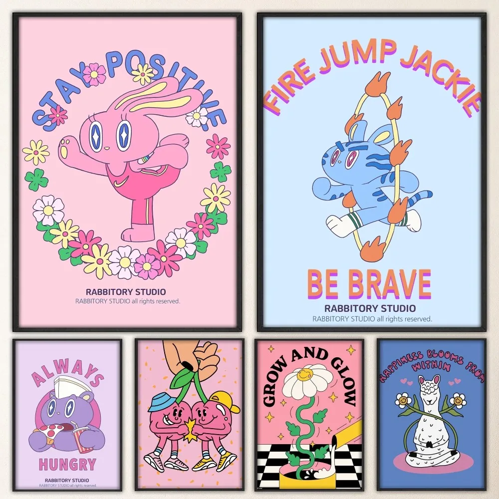 Inspirational-Smiling-love-flower-Poster-Fancy-Poster-Wall-Sticker-for ...