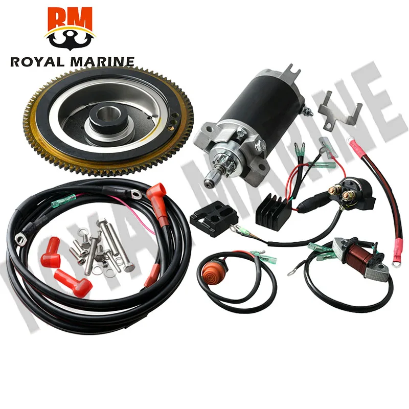 Electric Start Kit For Yamaha T40 2-stroke 40hp Starter Motor Set ...