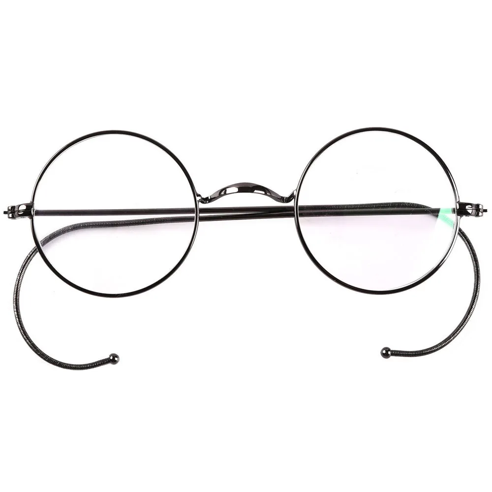 44mm-Round-Vintage-Wire-Rim-Glasses-Optical-Eyeglass-Frame-with-Cable ...