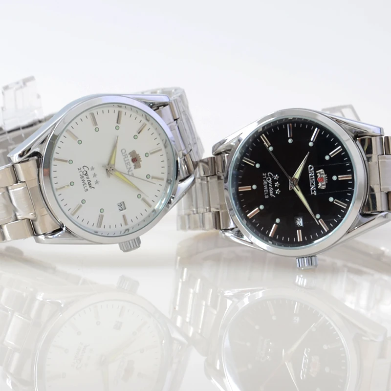 Orient Automatic Watch Men,GMT World Map Wrist Watch 3D Dial Stainless ...