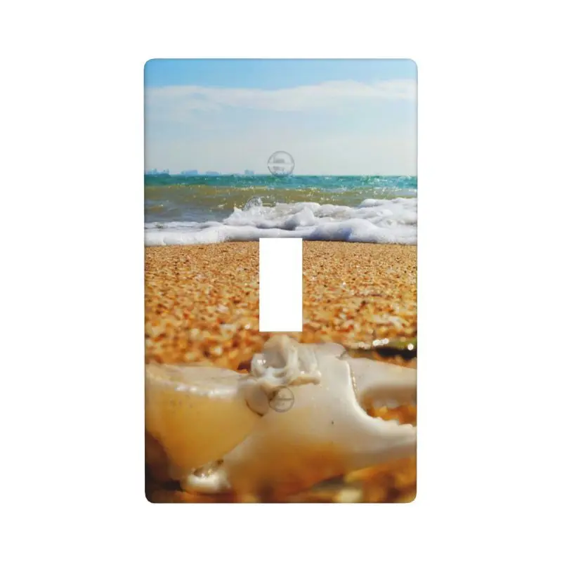 Ocean-Wave-1-Gang-Light-Switch-Cover-Plate-Decorative-Single-Toggle ...