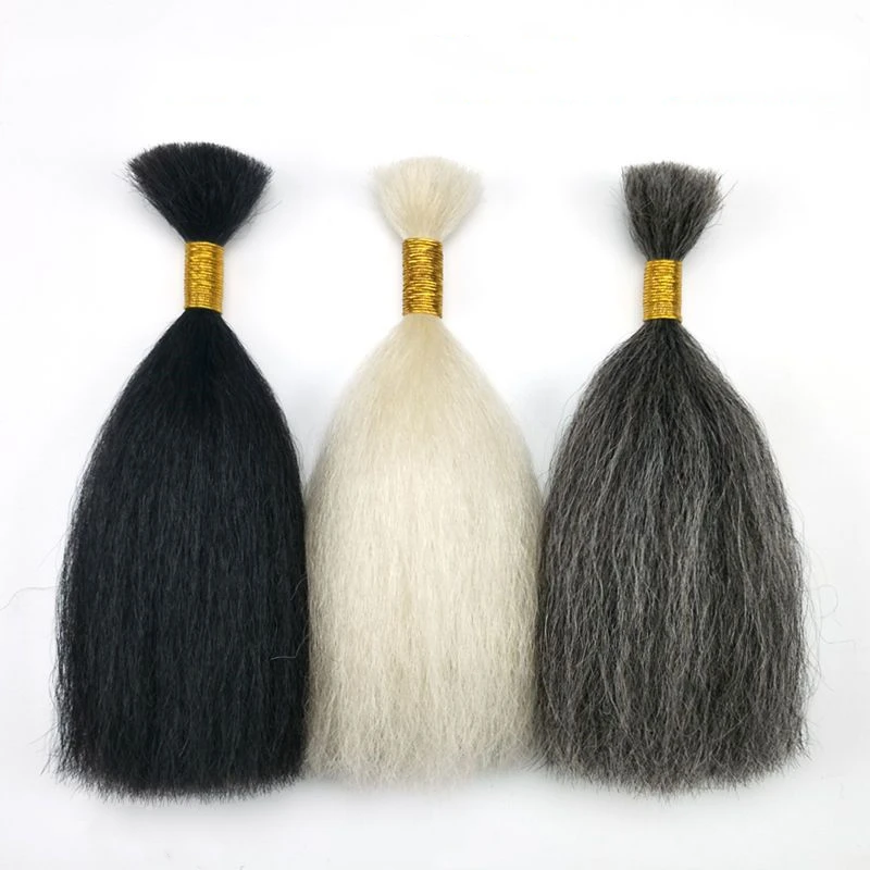 Loose washed yak hair TV makeup beard hair crochet yak hair rhino tail ...