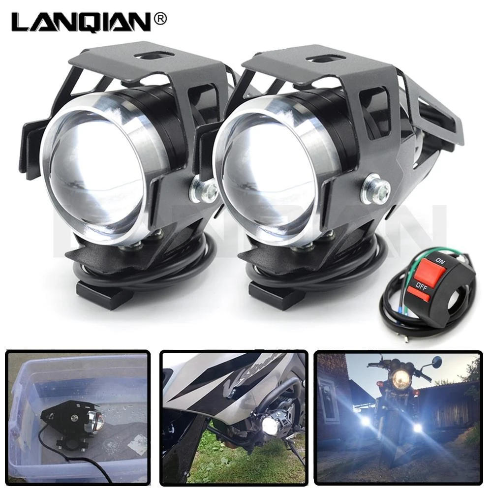 Luces auxiliares de Motocross para motocicleta, lámpara U5, Chip Led ...