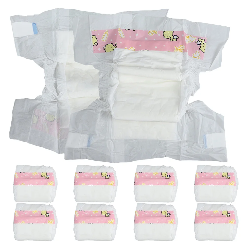 12 Pcs Dressing Diaper Diapers Mini Babydoll Accessories for Toddlers ...