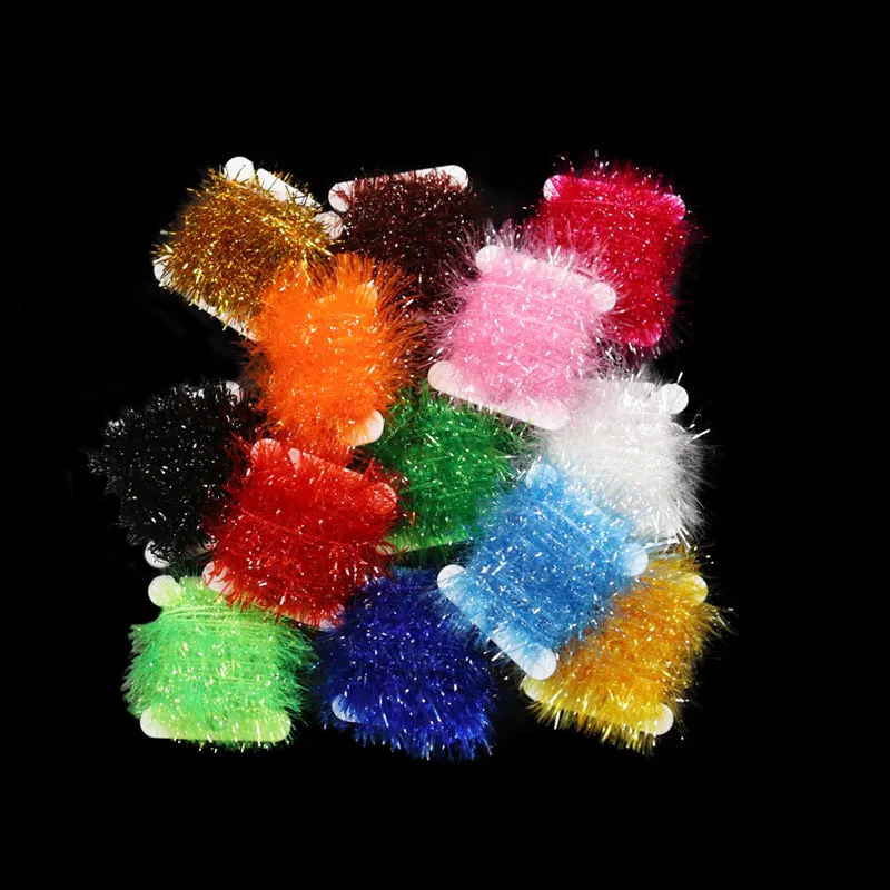 2M/Roll Sparkle Fly Tying Line Yarn Worm Flies Fly Tying Material for ...