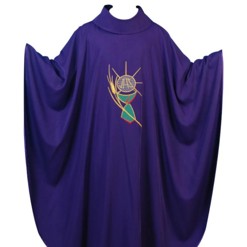 Clergy-Robe-Christian-European-Style-Polyester-Adult-Catholic-Religious ...
