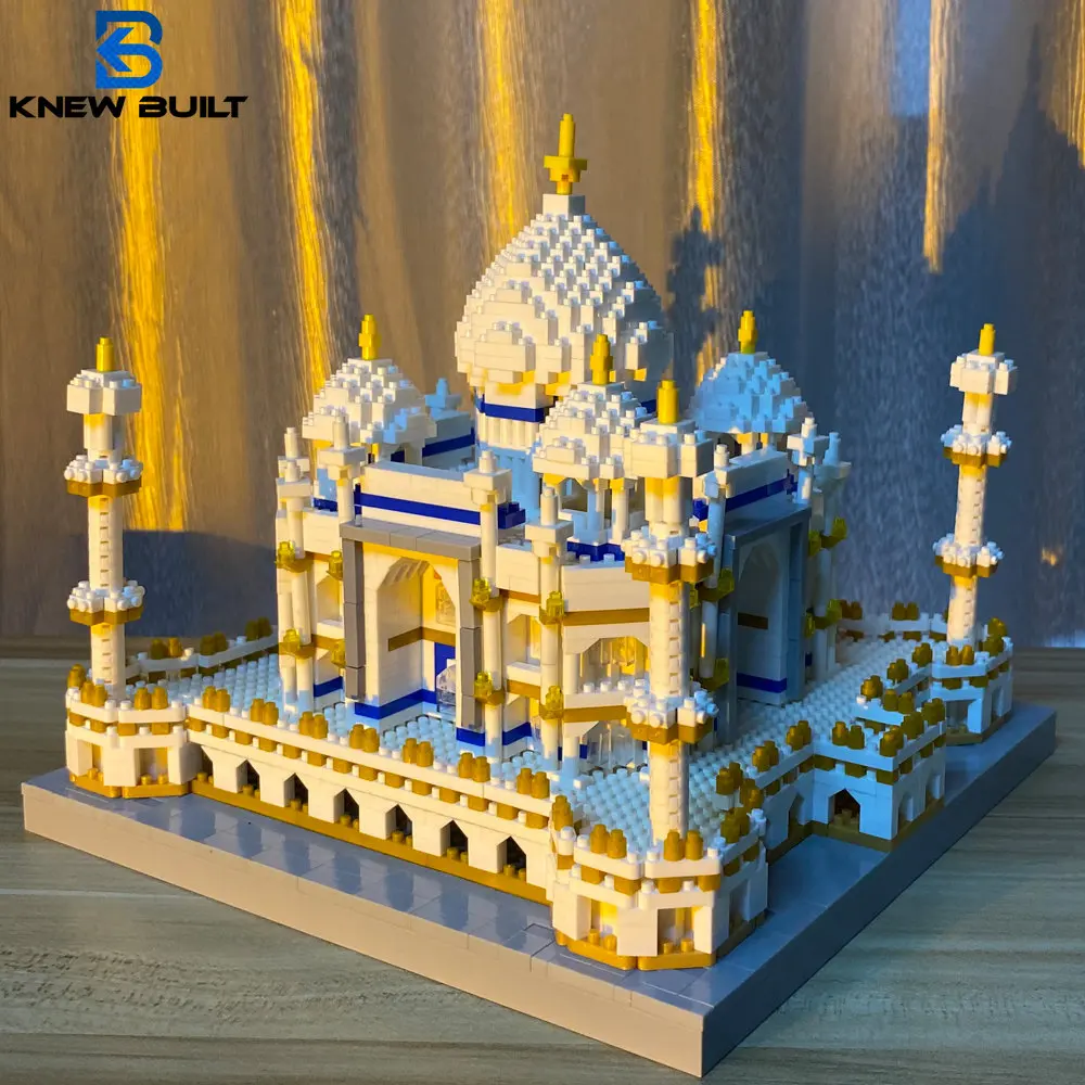 KNEW-BUILT-Indian-Taj-Mahal-Model-Toys-Micro-Mini-Building-Blocks-for ...
