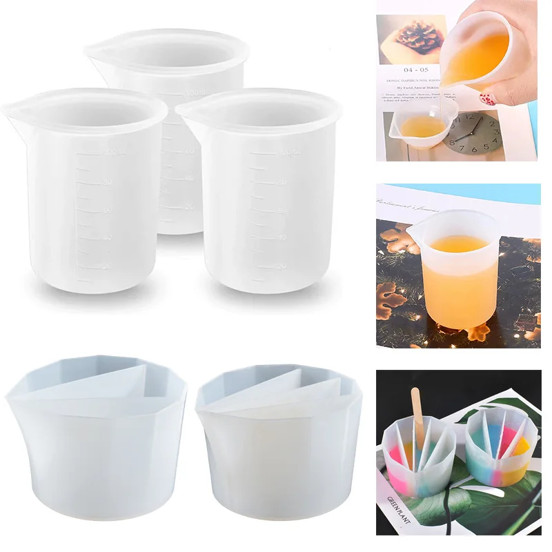 1-5-Piece-Set-of-100ml-Silicone-Measuring-Cup-Tools-Circular-Silicone ...