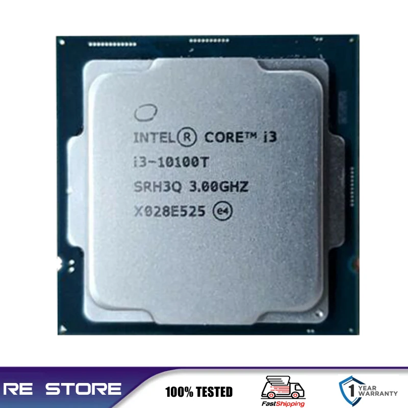Used Intel Core i3 10100T 3.0GHz Quad-Core Eight-Thread CPU Processor ...
