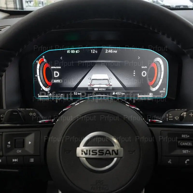 Tempered-glass-For-Nissan-Rogue-2021-12-3-inch-car-Instrument-Display ...