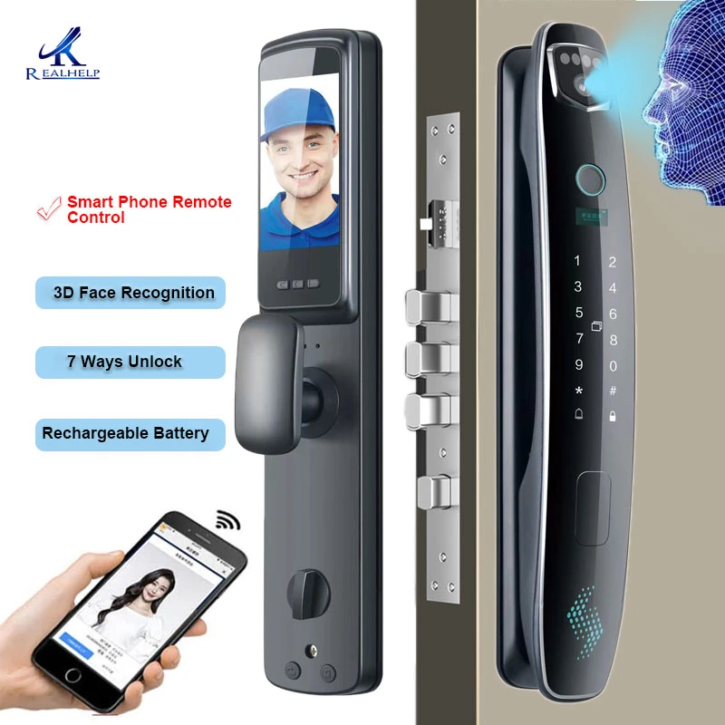 3d Face Recognition Smart Camera Lock Access Control Door Lock 7 ...