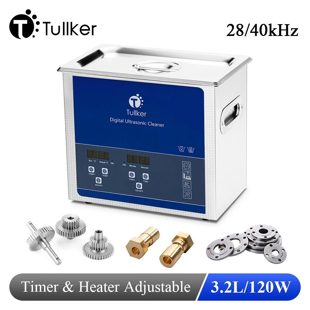 Tullker-Ultrasonic-Cleaner-3L-Bath-Heated-Ultrasound-Cleaning-Bullets ...