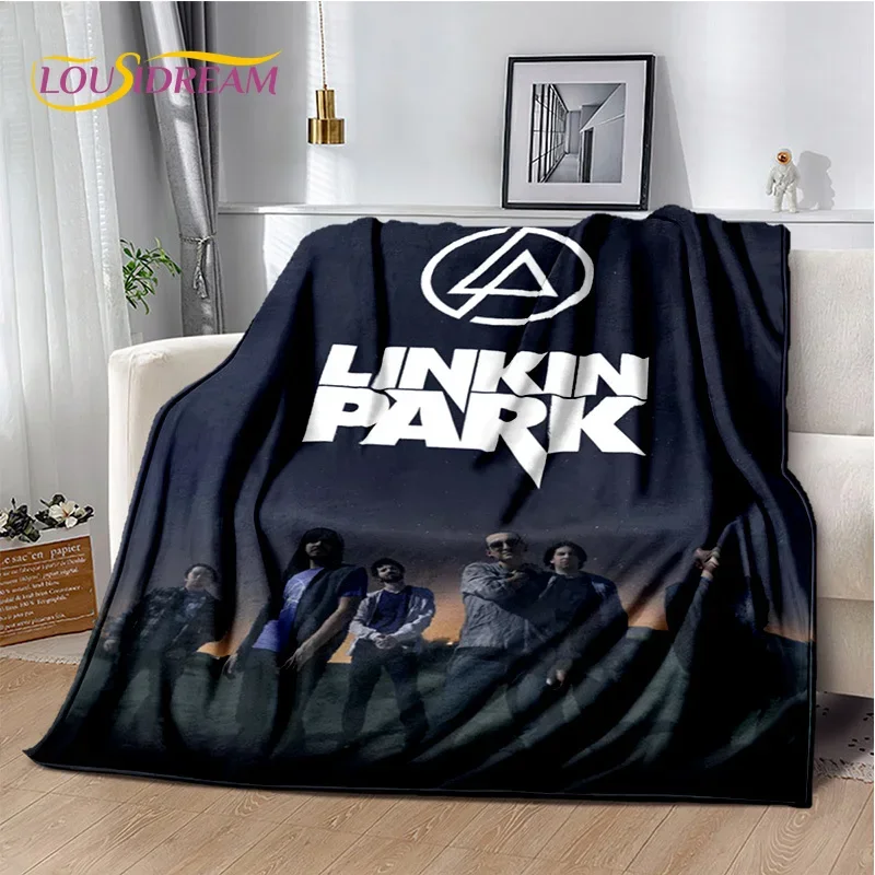 Retro Rock Band 3D L-Linkin Park Soft Flannel Blanket for Beds Bedroom ...
