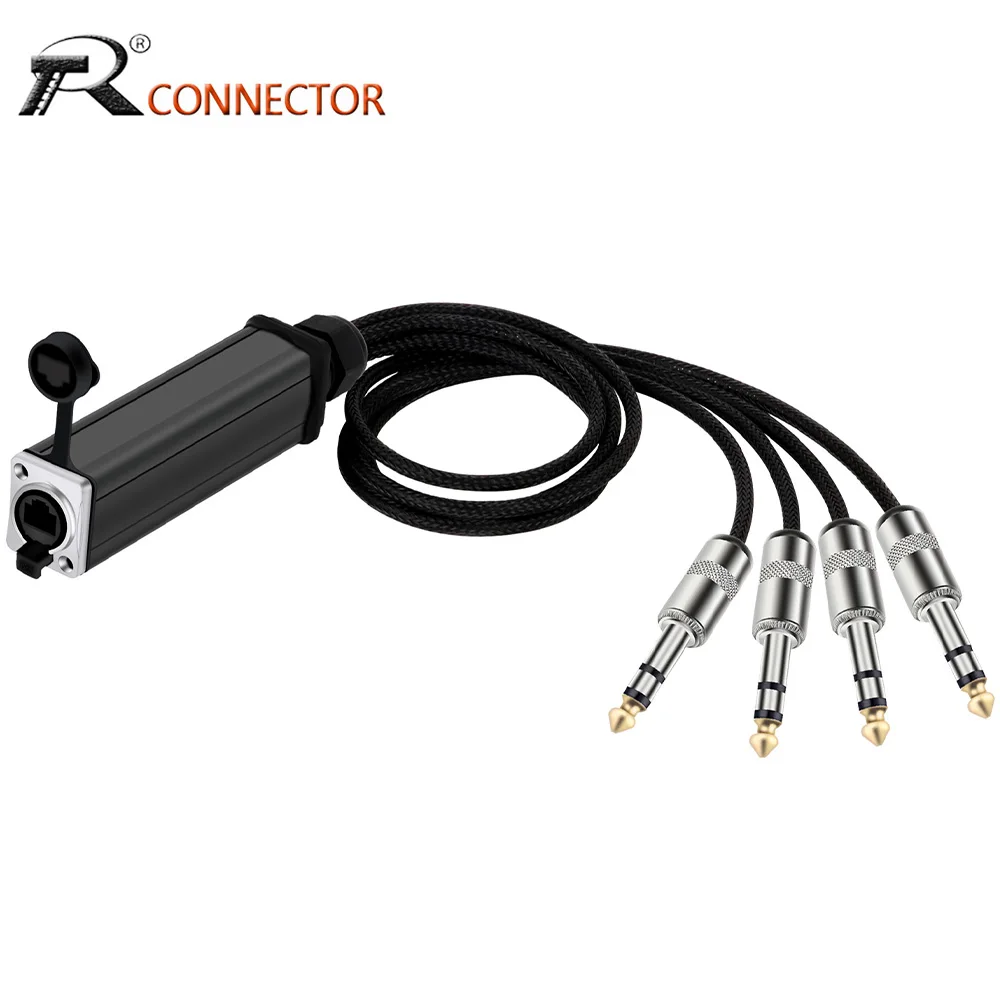 RJ45-to-4-Channel-6-35mm-1-4-Inch-Male-Jack-Stereo-Audio-Cable-for ...