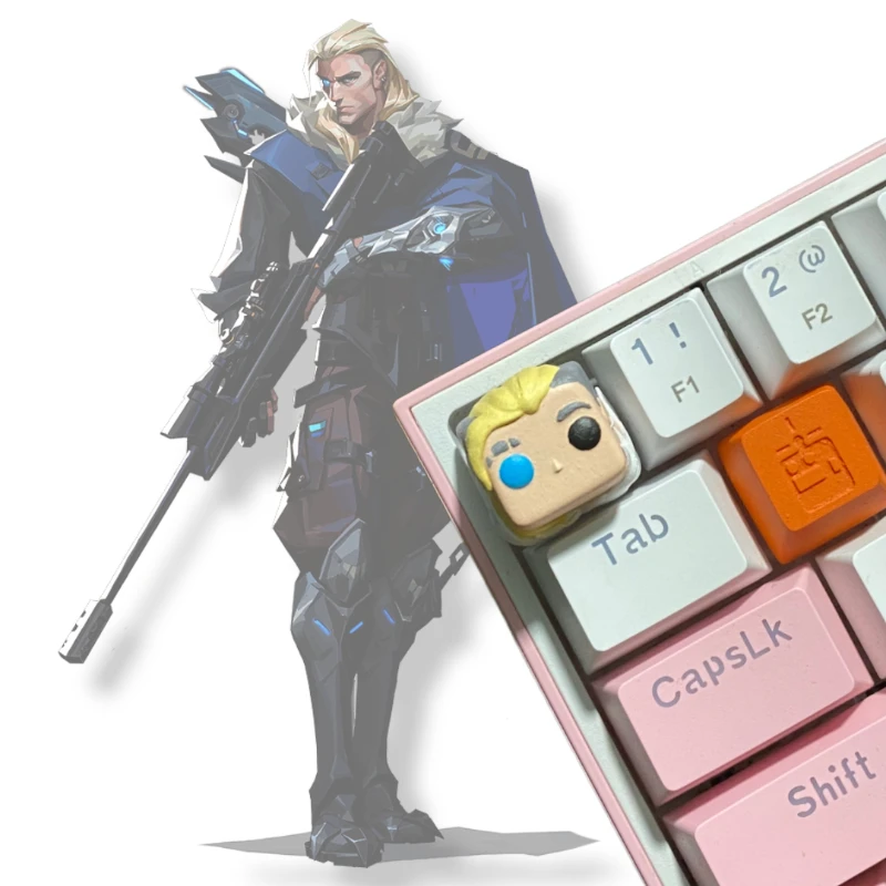 Valorant Keycap Original Custom SOVA JETT Anime Keyboard Keycap Game ...