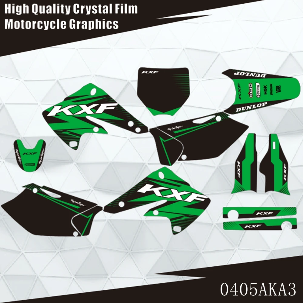 Full Graphics Decals Stickers Motorcycle Background Custom Number Name ...