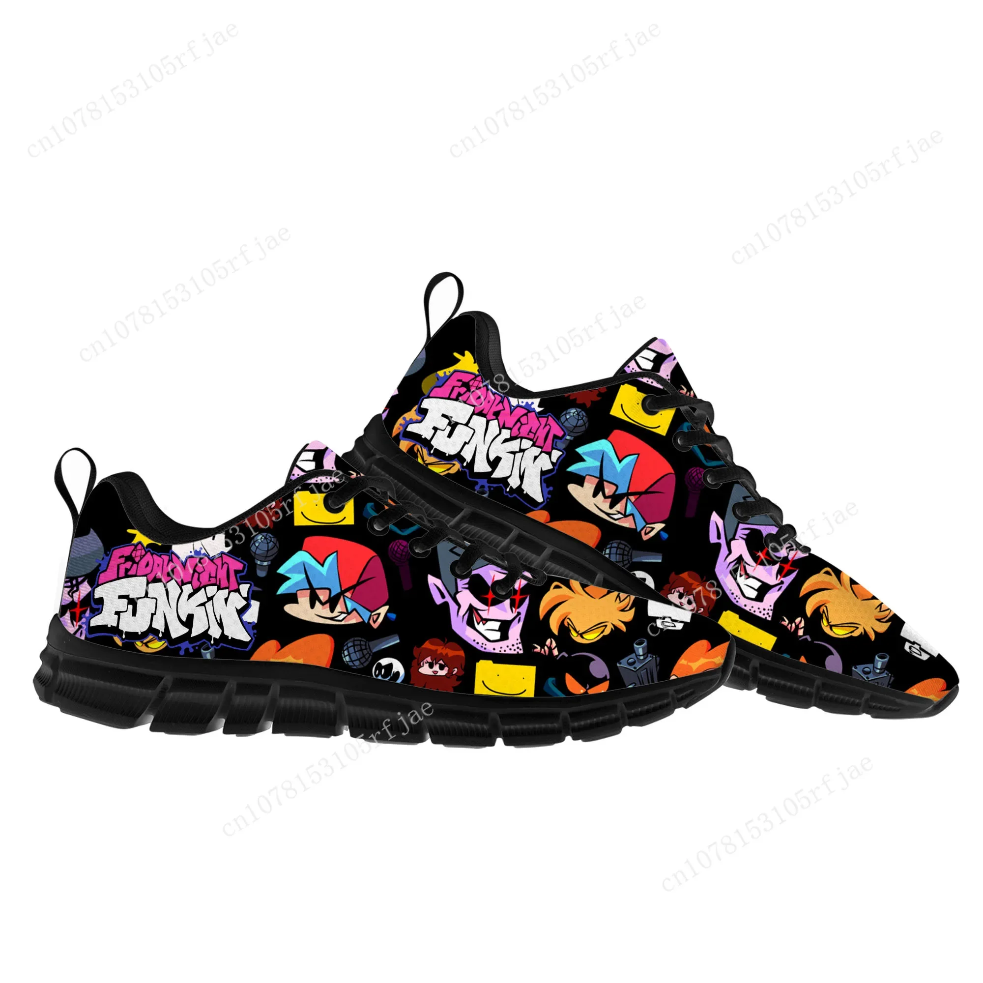 Funkin-Cartoon-Night-Game-Friday-Sports-Shoes-Men-Women-Teenager-Kids ...