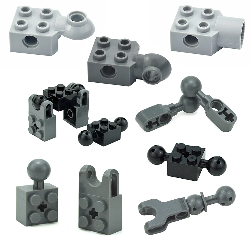 MOC-Technical-Building-Blocks-Joint-Parts-With-Ball-Connector-Eixo-Hole ...